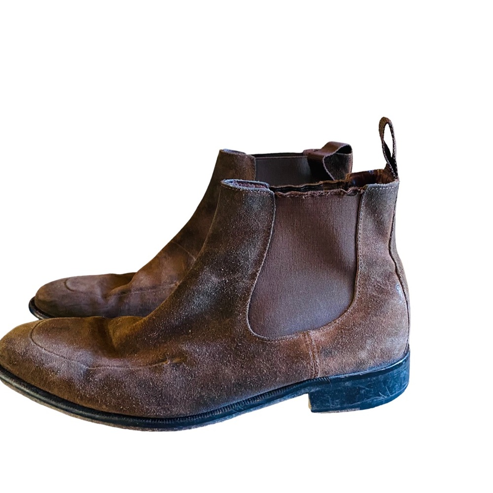 Donald J Pliner Men's Gordon Brown Distressed Leather… - Gem